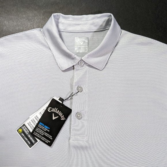Callaway | Shirts | Callaway Mens Golf Opti Dri Gray Performance Polo ...